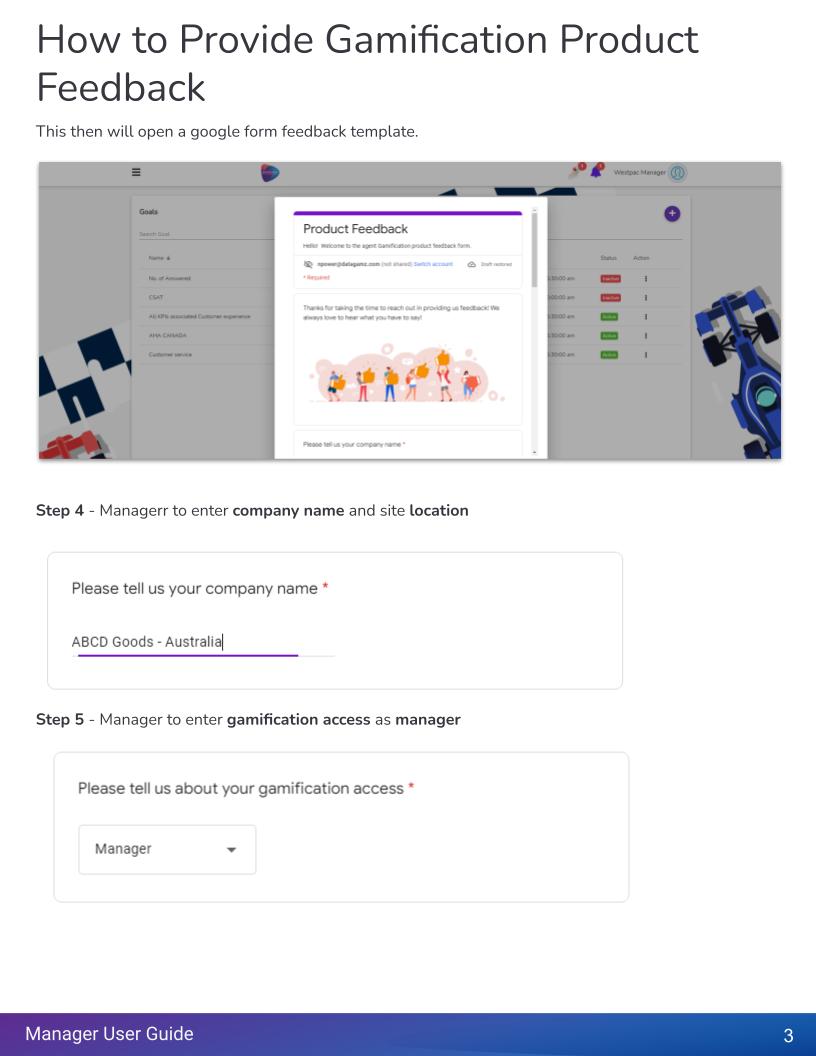 Manager - How to Provide Gamification Product Feedback – Datagamz